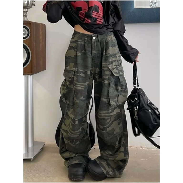 Military Green Jeans - Aesthelook